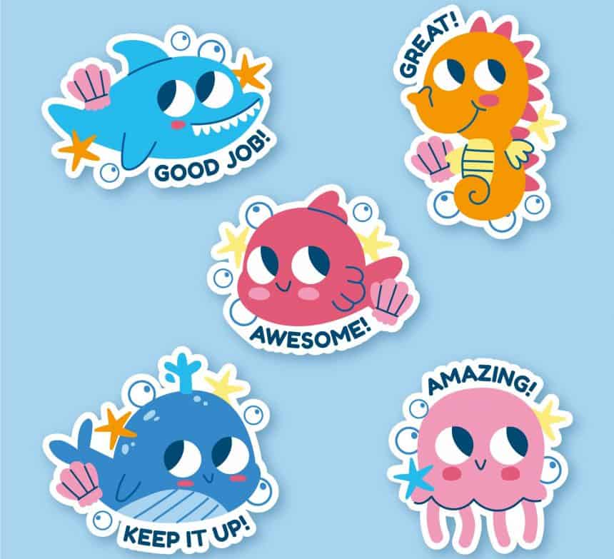 Stiker sheet lucu dengan cutting rapi hanya di Printlagi